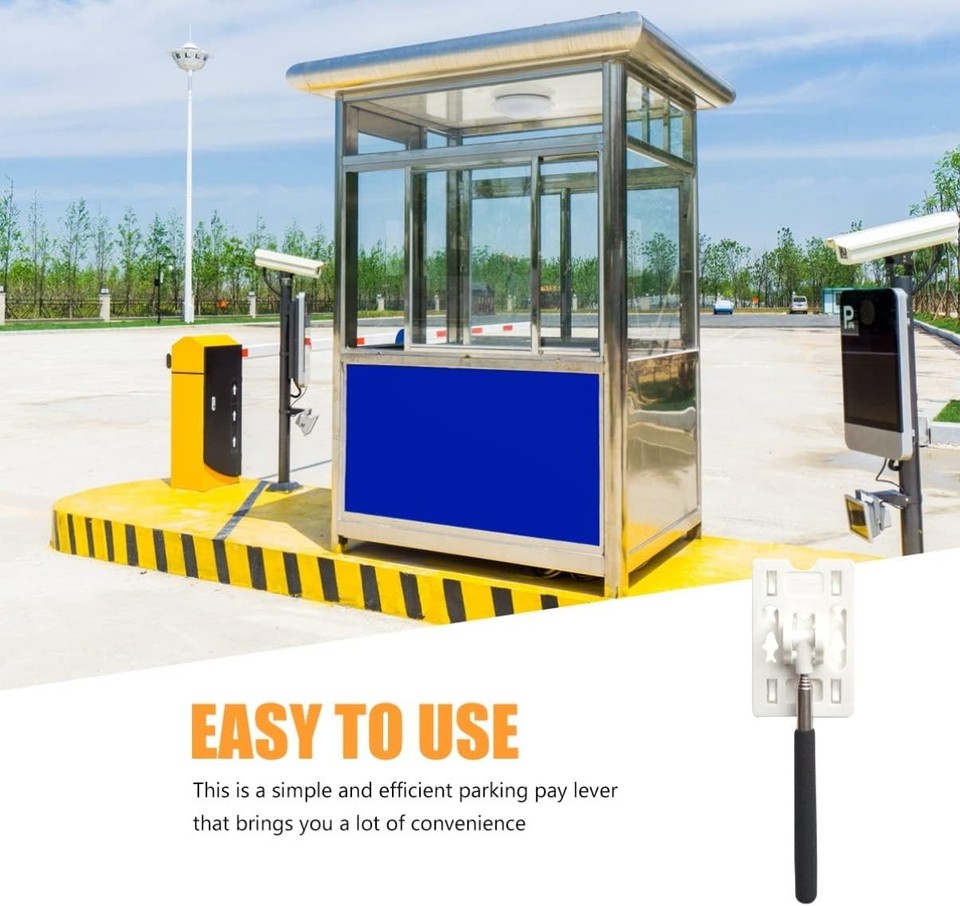 Telescopic Rod Card Holder Reacher, Vehicle Parking Toll Swiping Stick ...