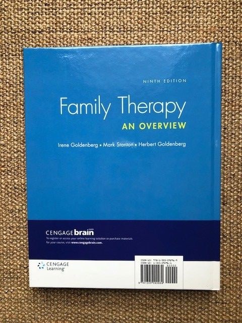 Family Therapy: An Overview (SAB 230 Family Therapy) (US HARDCOVER ...