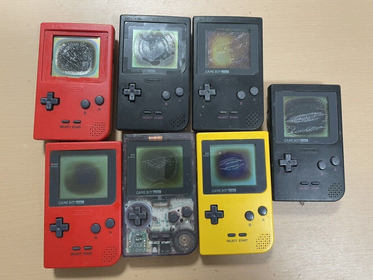 Gameboy Advance /Gameboy pocket Console Lot 11 Junk for Parts As is ...