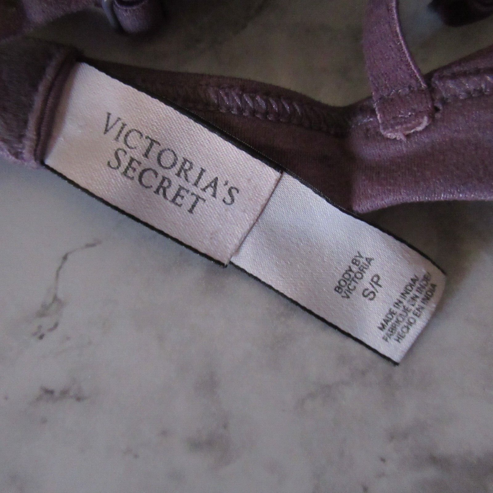 Victorias Secret Bralette S Small Purple Lace High Neck Body By ...