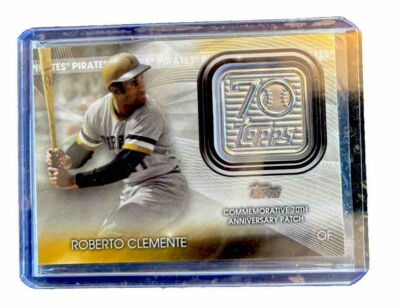 2021 Topps Series 2 Roberto Clemente 70th Anniversary Logo Patch Card # ...