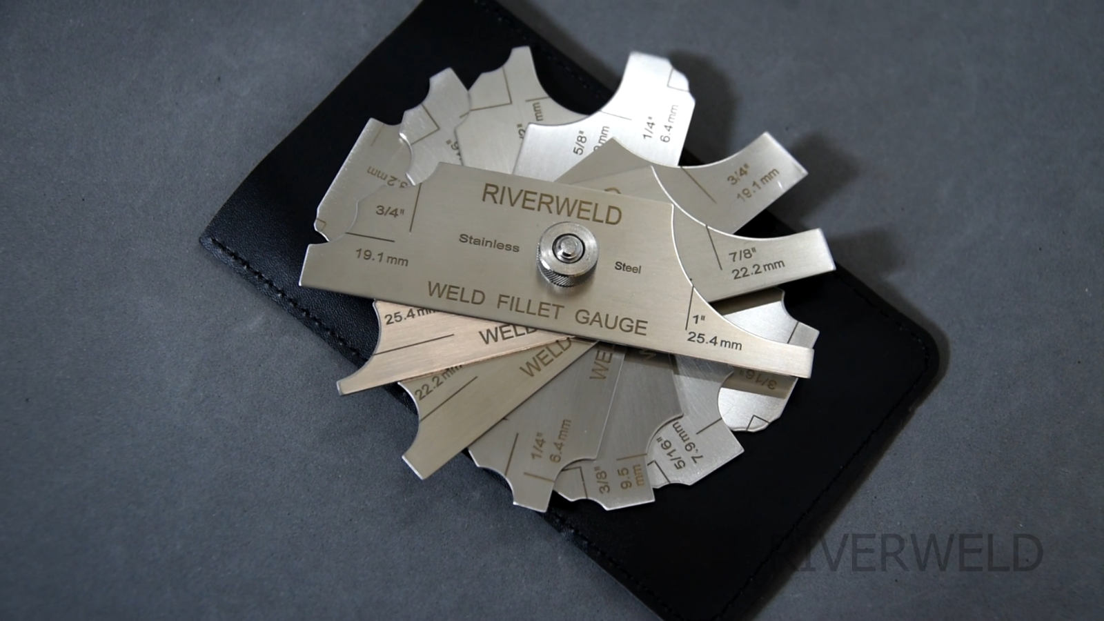RIVERWELD 7 Piece Fillet Weld Set Gage RL Gauge Welding Inspection ...