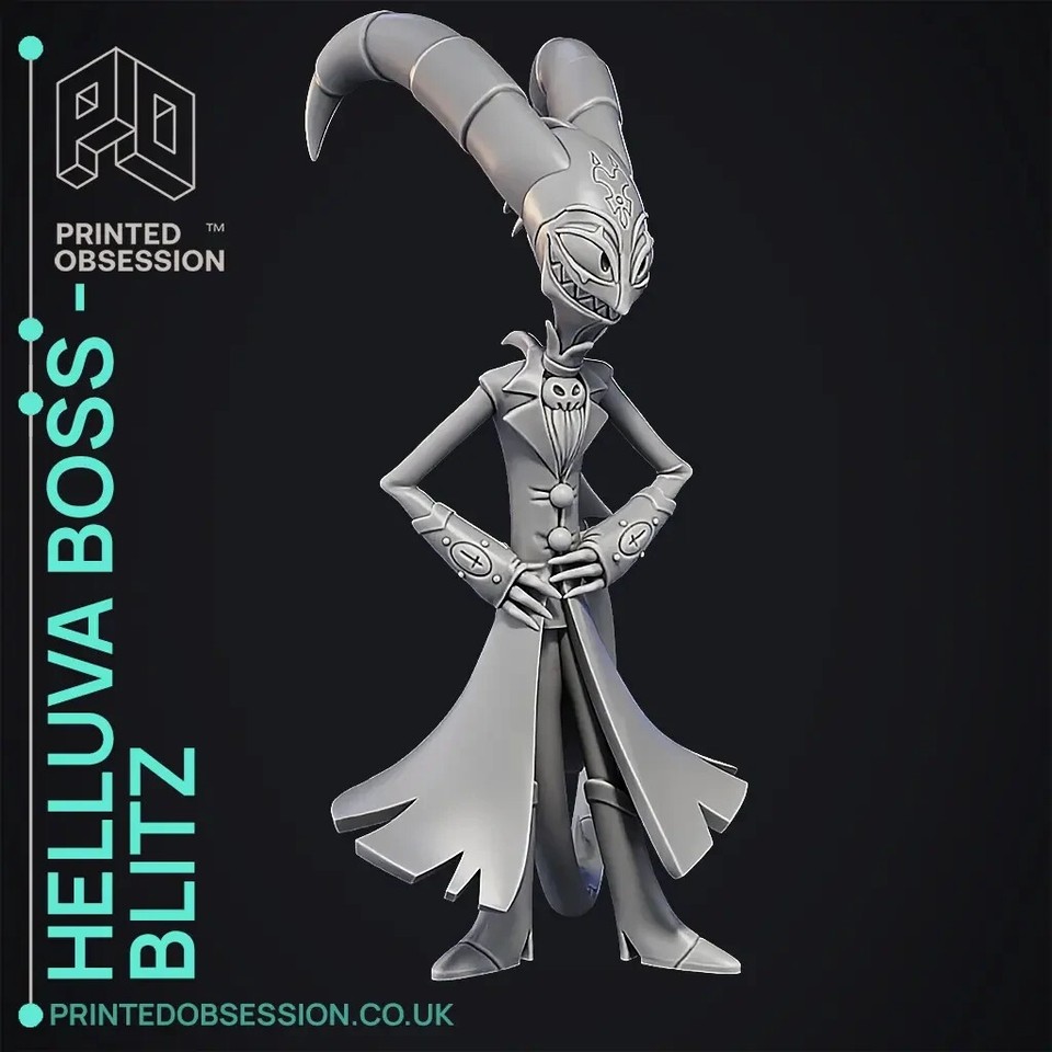 Blitzo Helluva Boss Resin Figure / Statue various sizes | eBay