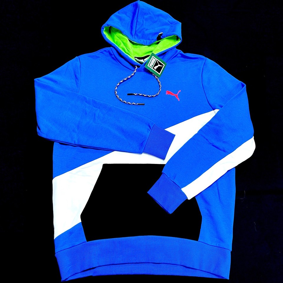 Puma Mens Dazed International Hoodie Pullover Hood Nebulas Blue Size M ...