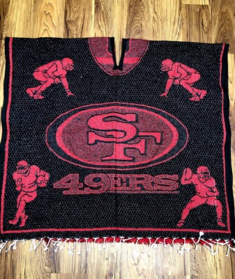 NFL Poncho San Francisco 49ers Acrylic Cotton/ NEW Made In 🇲🇽🇲🇽🇲🇽🇲🇽 | eBay