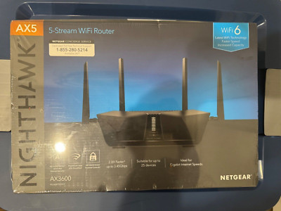 Netgear NightHawk AX5 AX3600 5-Stream WiFi 6 Router 606449156478| eBay