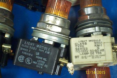 SQUARE D PUSH BUTTON LIGHT AMBER ILLUMINATED KM1 CLASS 9001 T | eBay