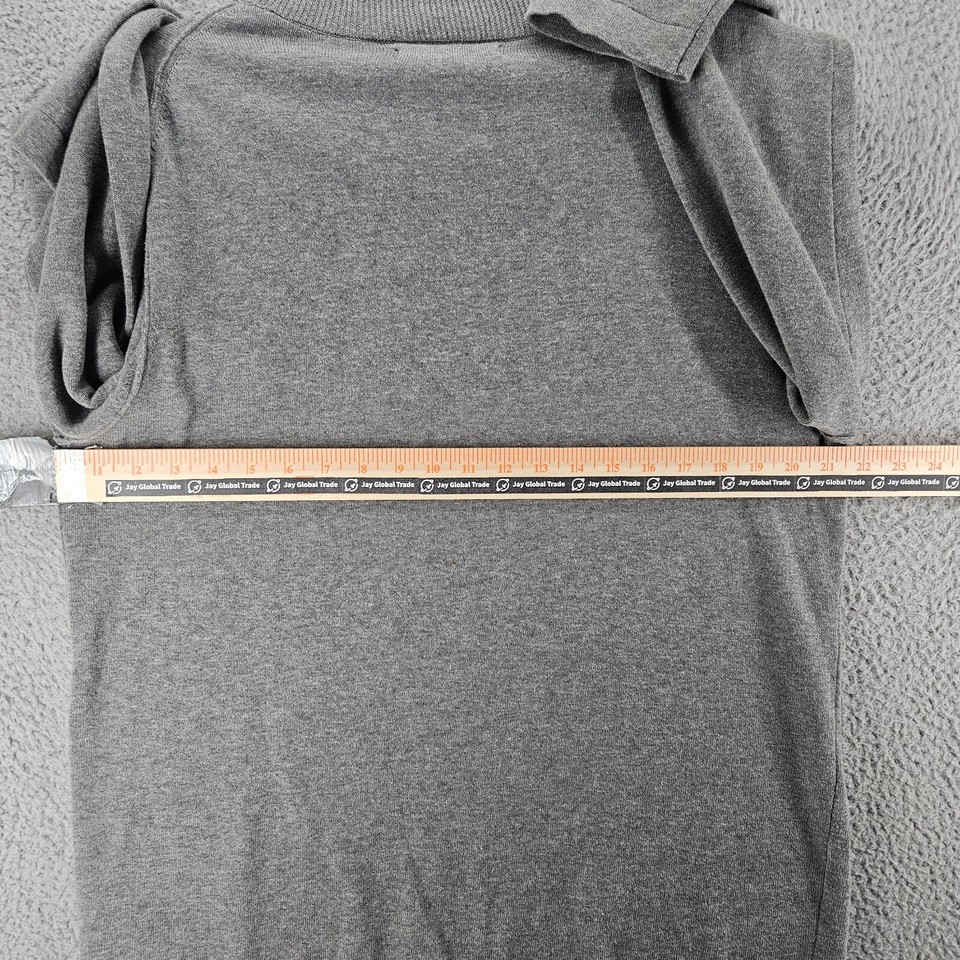 Grayson & Dunn Men's XL 1/4 Button Cotton Gray Long Sleeve - Flaw | eBay