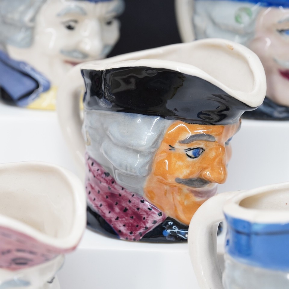 Lot of 12 Toby Mugs Characters Sailors Figures Royal Doulton Lancaster ...
