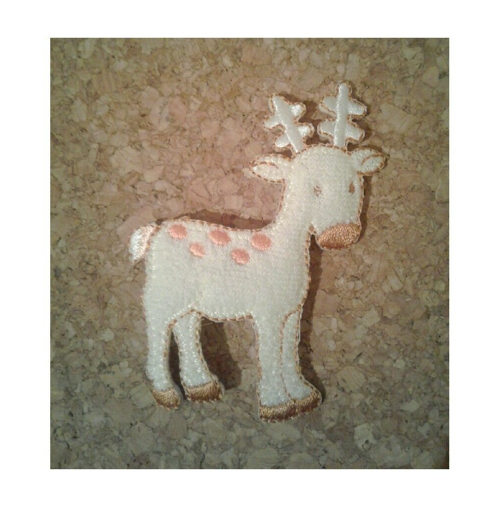 Deer - Soft Terry - Baby - Embroidered Iron On Applique Patch | eBay