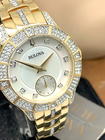 Bulova Womens Watch 98L283 Quartz Crystal Accent Mother of Pearl Dial ...