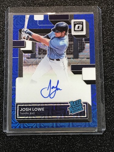 2022 Optic Josh Lowe Blue Mojo Prizm Rated Rookie Autograph Auto RC #24 ...