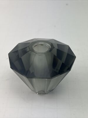 Vintage Dark Smoke Color Glass Table Lamp Parts Column Spacers | eBay