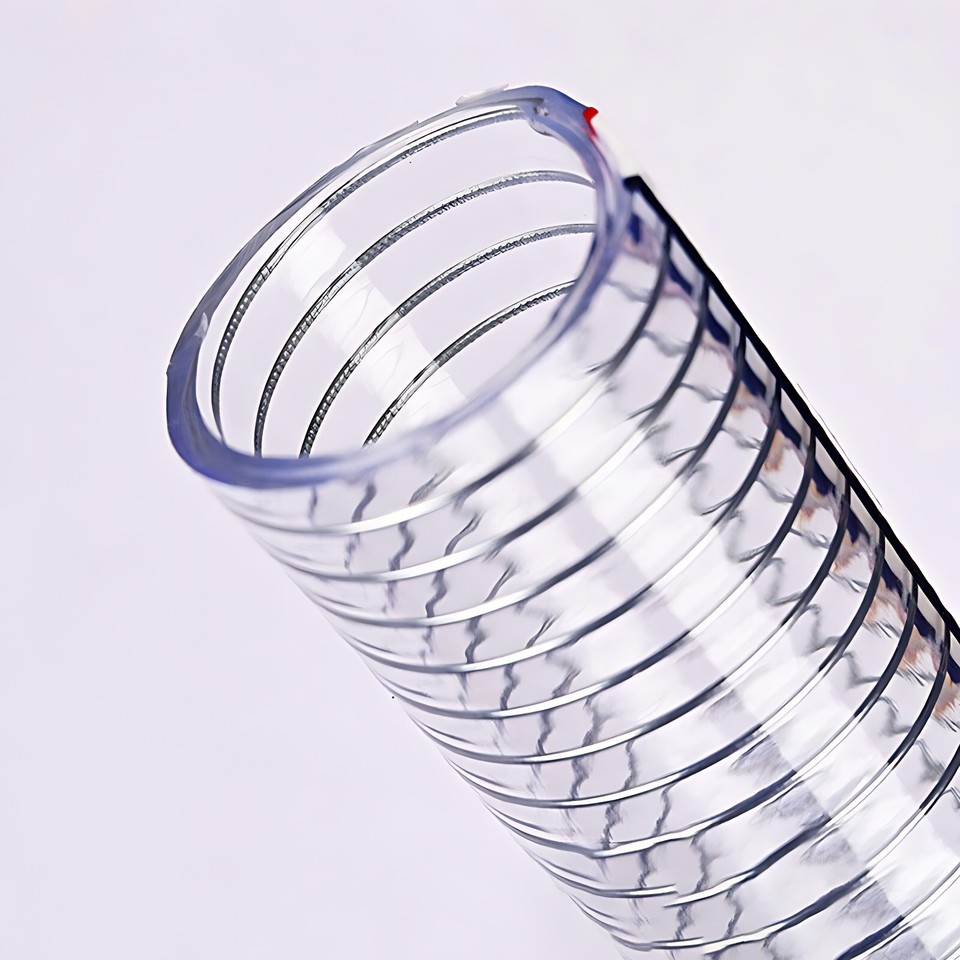Heavy Duty Braided Wire Reinforced Clear Flexible PVC Hose Pipe - Water ...