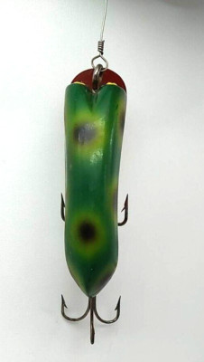 P and K 1946 Bright Eyes Frog Pattern Fishing Lure #149-3219 - Vintage ...