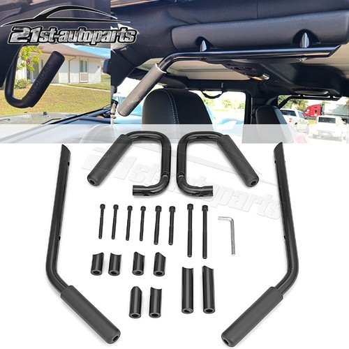 For 2007-2018 Jeep Wrangler JK JKU Accessories Rear + Front Grab Handle ...
