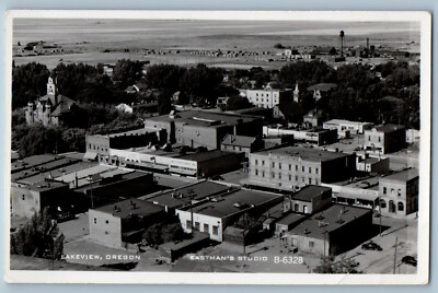 Lakeview Oregon OR Postcard General View c1950's Eastman's Studio RPPC ...