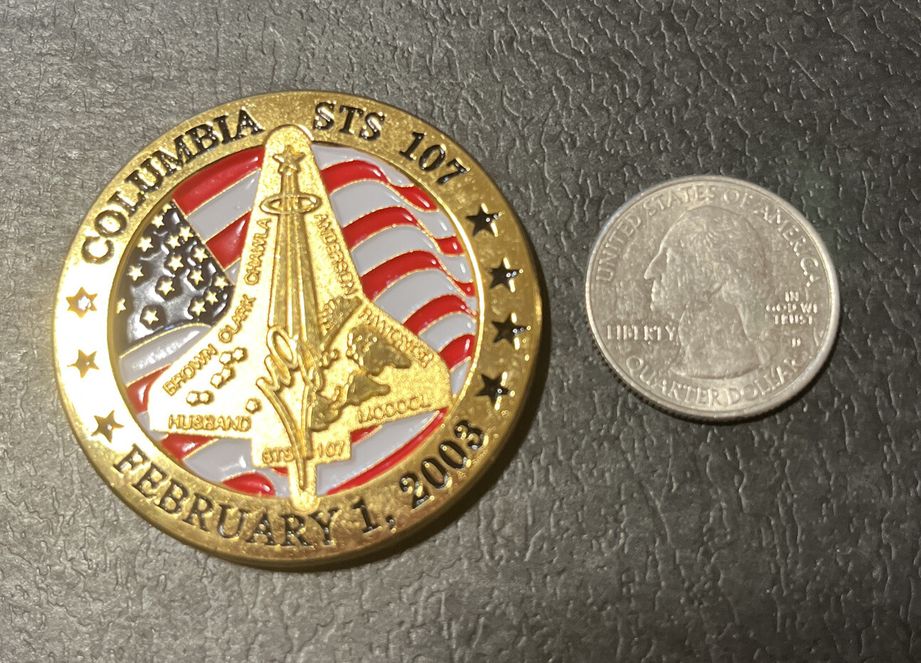 COLUMBIA STS-107 CREW [February 1, 2003] CHALLENGE COIN | eBay