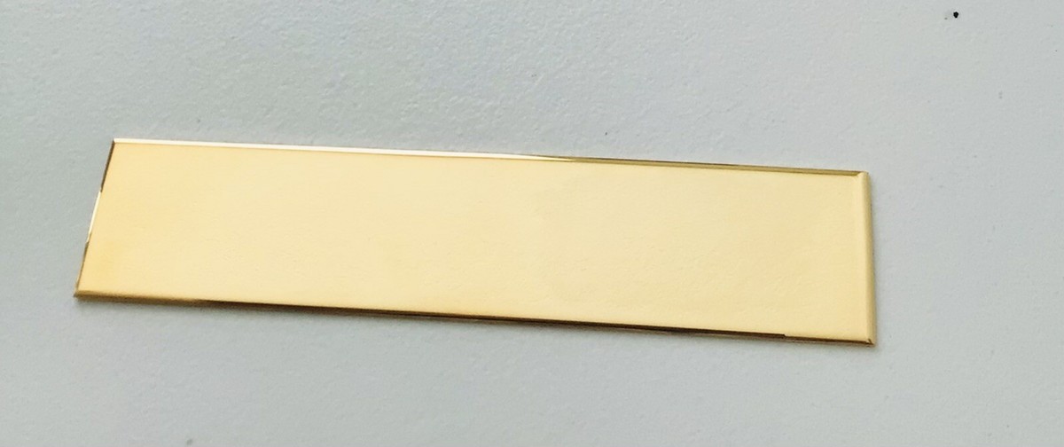 Blank Gold Name Plate