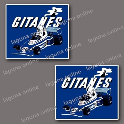 Autocollant décalcomanie imperméable brillant logo gitanes 2 | eBay