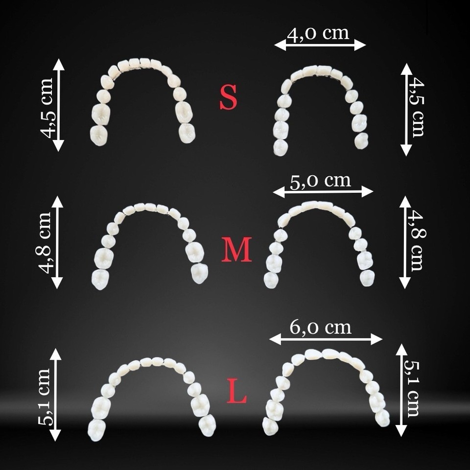 Lower Jaw Dentures DIY, Ready to Mount IN 3 Minutes,No Print Required ...