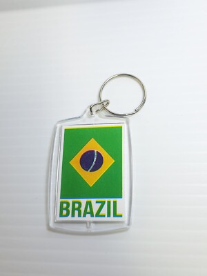 Brazil flag Acrylic Keychain | eBay