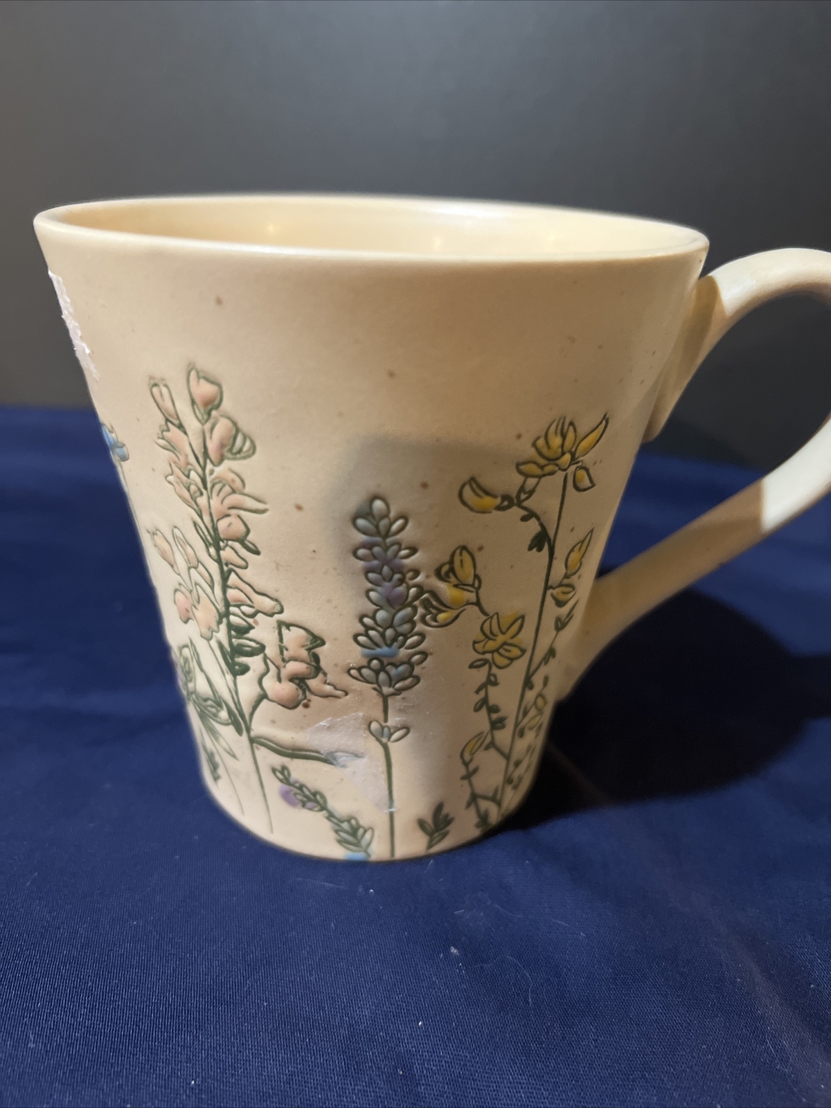 Spectrum Designz Spring Pressed Garden Floral 16oz Coffee Mug Cup | eBay