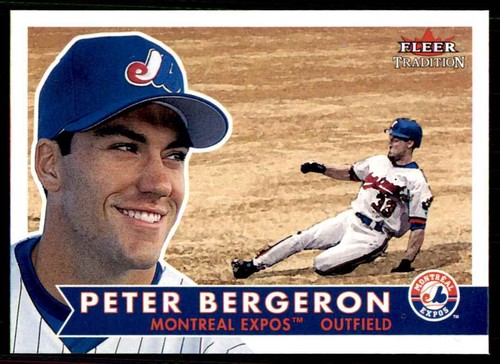 2001 Fleer Tradition Peter Bergeron Baseball Cards #163 | eBay