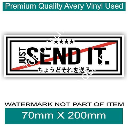 JUST SEND IT JDM SLAP Decal Sticker Retro RALLY JAPAN DRIFT SLAP ...