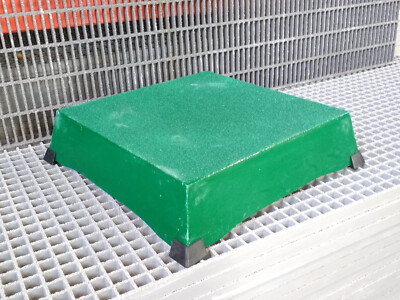 Slip Resistant Fiberglass Work Platform w/Rubber Feet, 24" x 24" x 6 ...