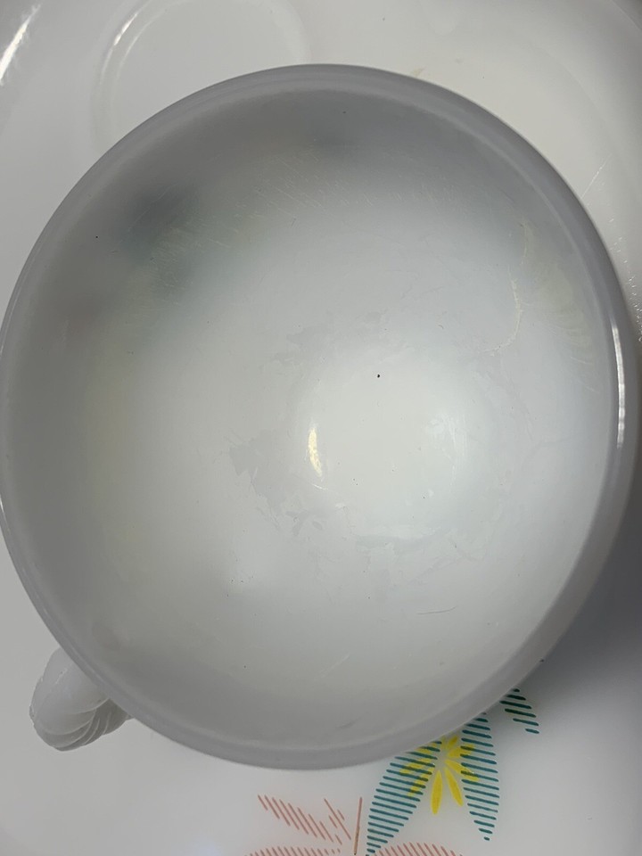 Vintage 1950s Patio Snack Set Atomic Flower Pot Leaf Box Federal Milk ...