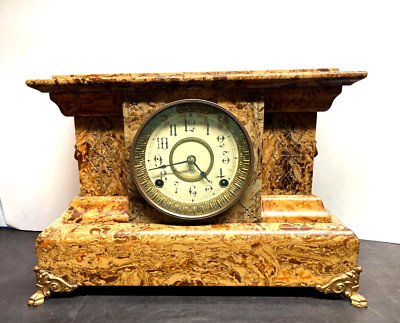 Antique Seth Thomas Adamantine Mantle Clock With Key 1880s WORKING | eBay