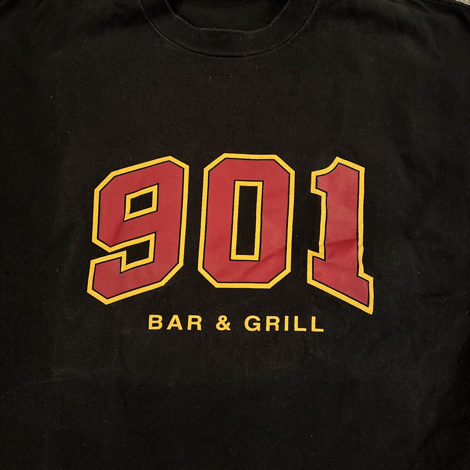 Vintage Men’s Shirt 901 Bar & Grill LA Black Short Sleeve XL USC ...