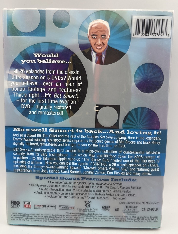 Get Smart: The Complete Series: Seasons 1-5, 25 DVDs in 5 Box Sets ...