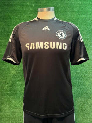 Chelsea 2008/09 Away Jersey Adidas (L) Black White Large Soccer Kit | eBay