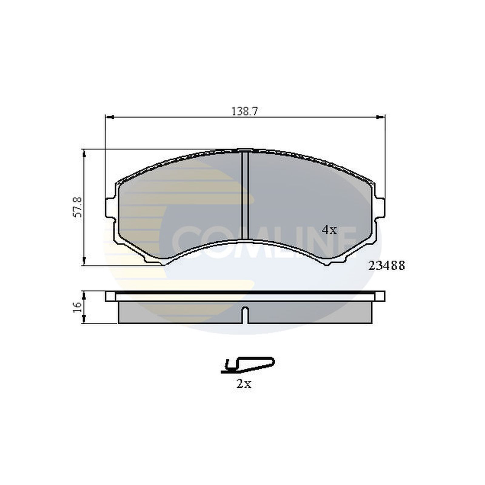For Mitsubishi Shogun MK3 3.2 DI-D Genuine Comline Front Brake Disc ...