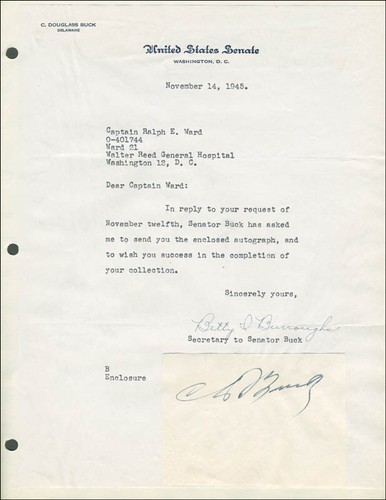 CLAYTON DOUGLASS BUCK - SIGNATURE(S) CIRCA 1945 | eBay