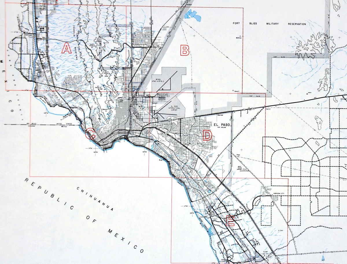 Fort Bliss Range Map