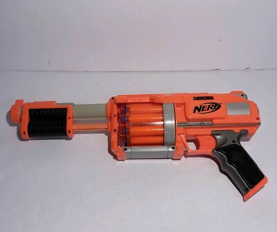 Nerf Dart Tag Furyfire Blaster Dart Gun Orange With 10 Foam Darts ...