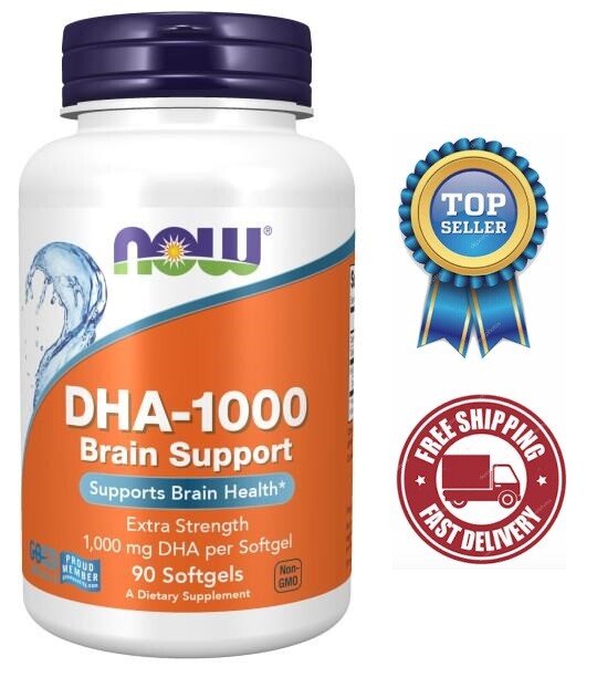Now Supplements DHA 1000 MG Brain Support 90 Softgels for sale online ...