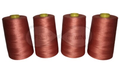 Fil De Machine À Coudre/Surjet En Polyester Filé Cuivre 5000Y 4X | eBay