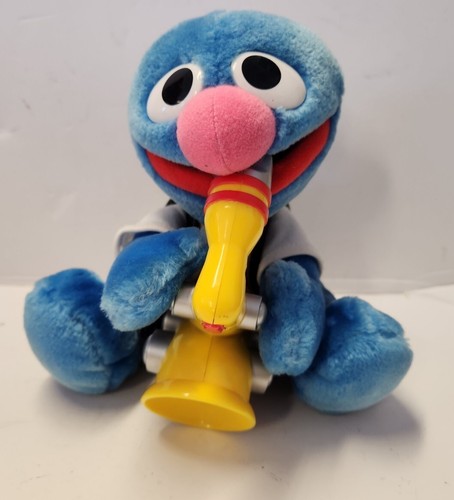 Vintage Tyco 1999 Grover 8” Plush Toy Saxophone Sesame Street Non ...