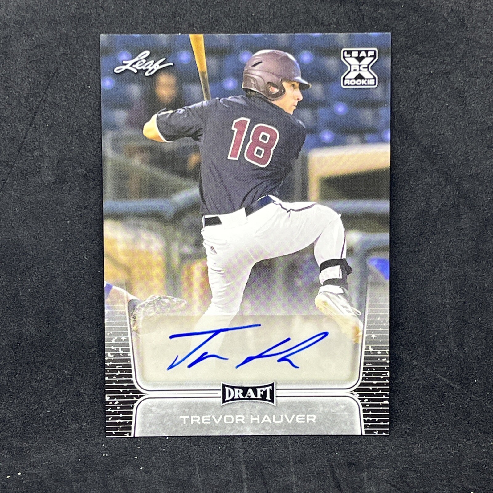 Trevor Hauver 2020 Draft Picks Leaf Retail Autographs RC Auto BA-TH2 ...