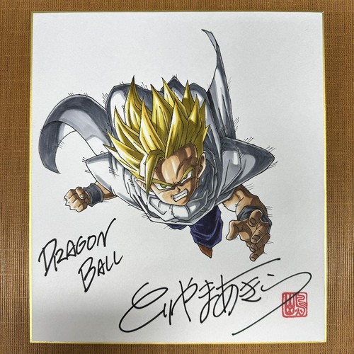 Dragon Ball Colored Paper Akira Toriyama Autographed JAPAN Anime | eBay