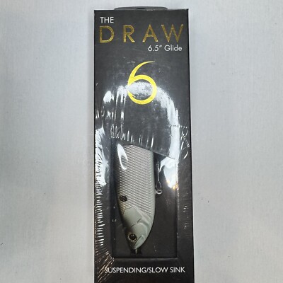 NEW 6th Sense Draw 6.5" 4K Shad Glide Bait Suspending Fishing Lure ...