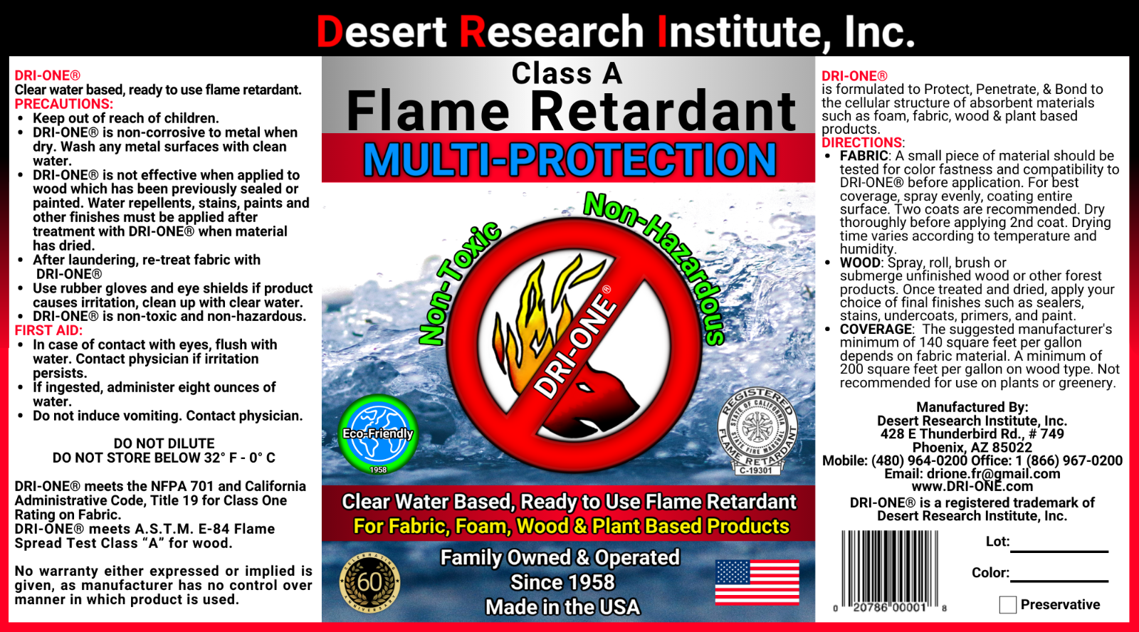 Fire Retardant Spray with Wood Preservative Class A for Raw Lumber - 5 ...