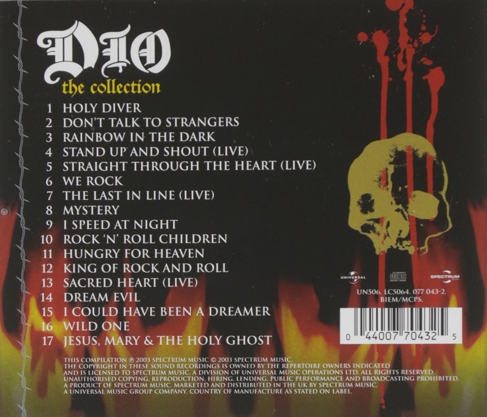 Dio ~ The Collection ~ NEW CD (sealed) Very Best Of ~ Greatest Hits ...