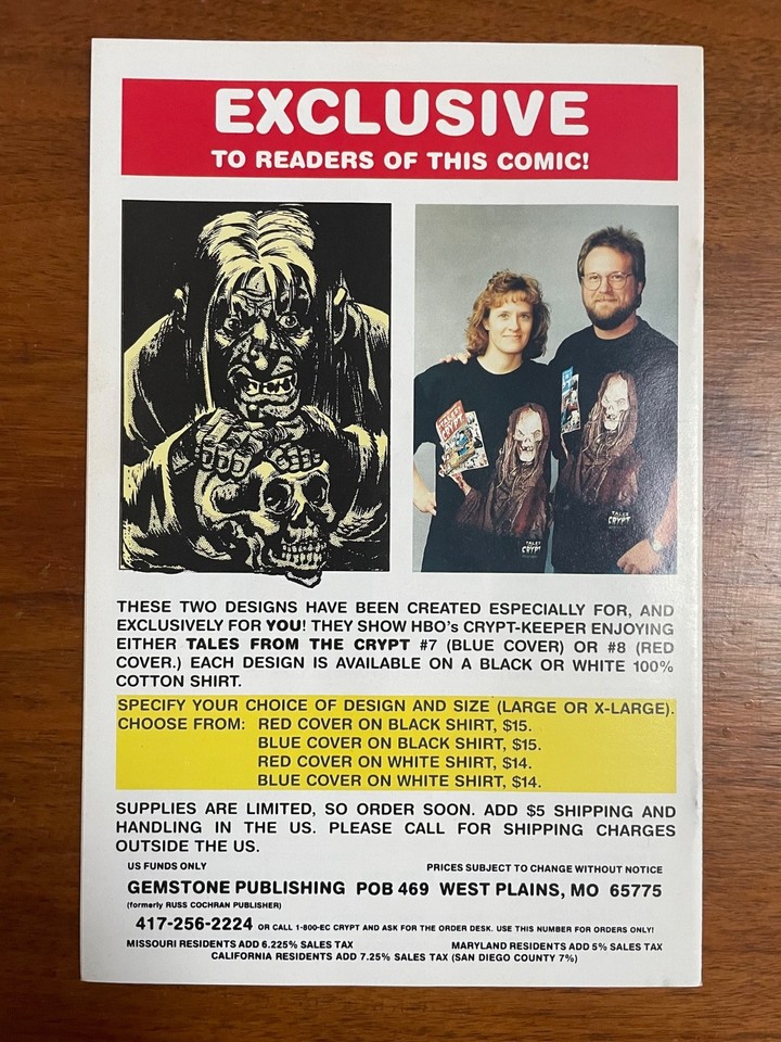 Tales from the Crypt #14 EC Reprint 1995 NM GEMSTONE Horror Comics | eBay