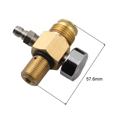 HPA Tank Pin Valve On/Off Valve Input Pressure 3000psi For 5/8-18UNF ...