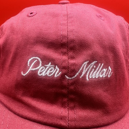 Peter Millar Red Hat Adjustable Golf Cap OSFA Script Classic MA23H01 ...